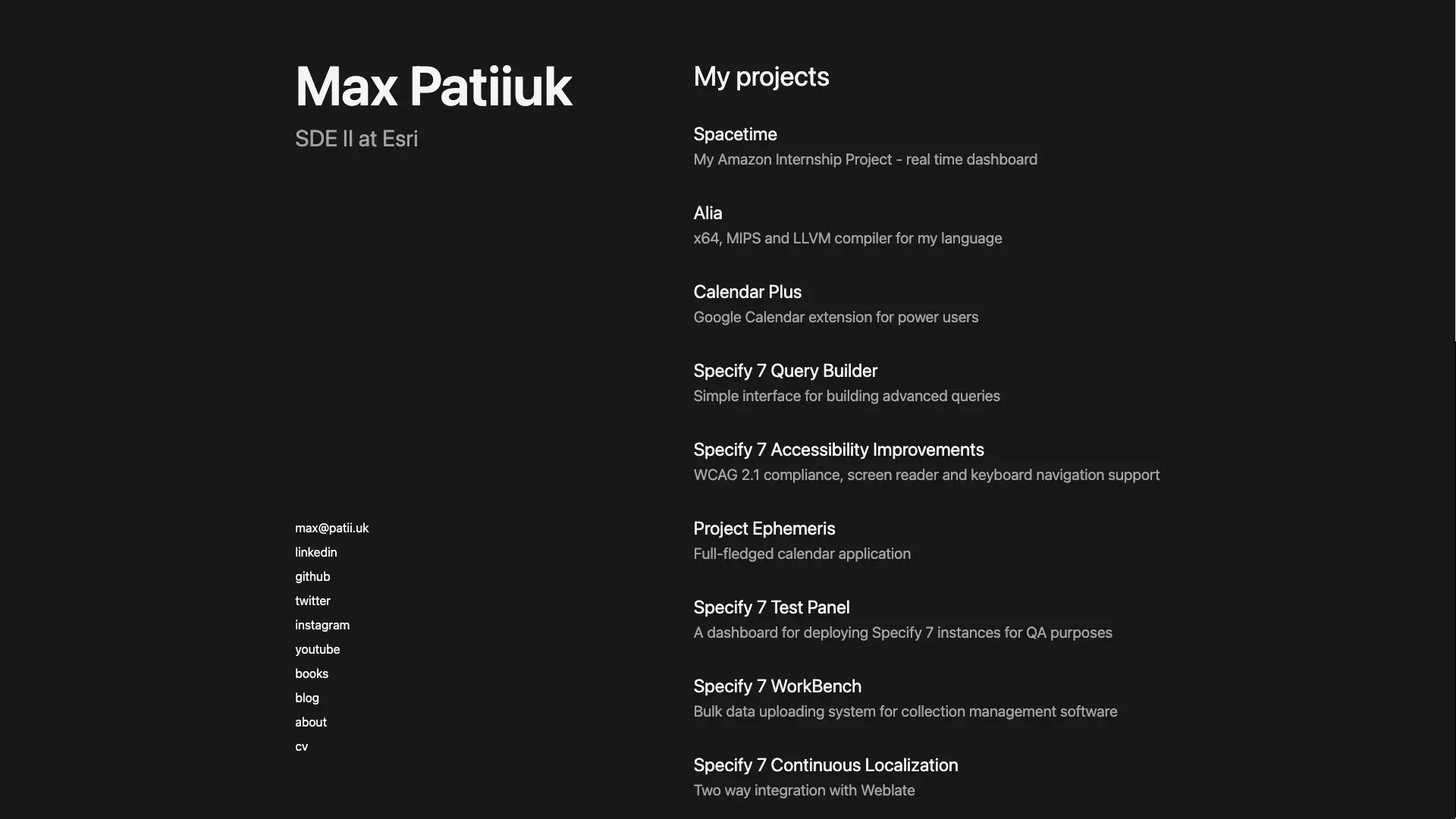 Portfolio | Max Patiiuk